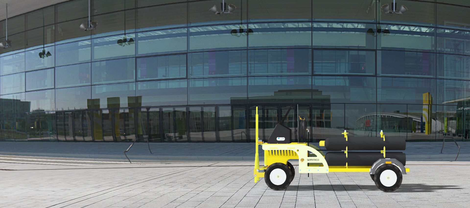 Oxygen Trolley - 4 Cylinder Fixed (45L) - Semmco