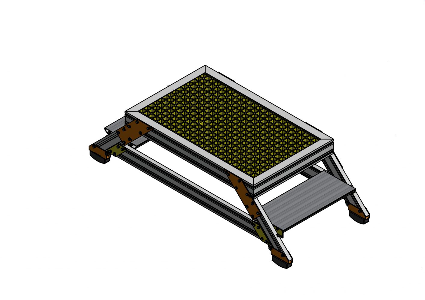 HOP UP Bridging Platform Large GRP 2 Step for Pit Access - Semmco