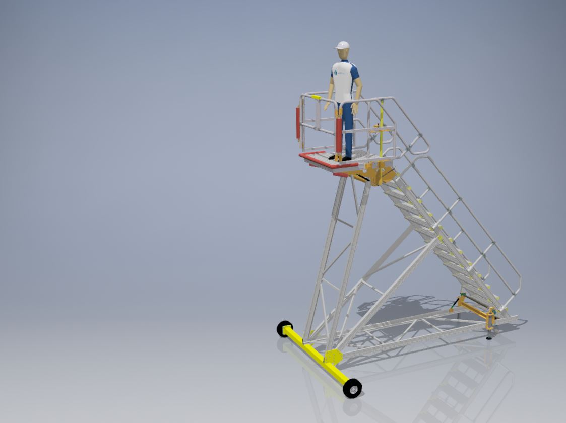 Fixed Height Engineers Maintenance Steps 3.5m L1.0m W1.0m - For sale or ...