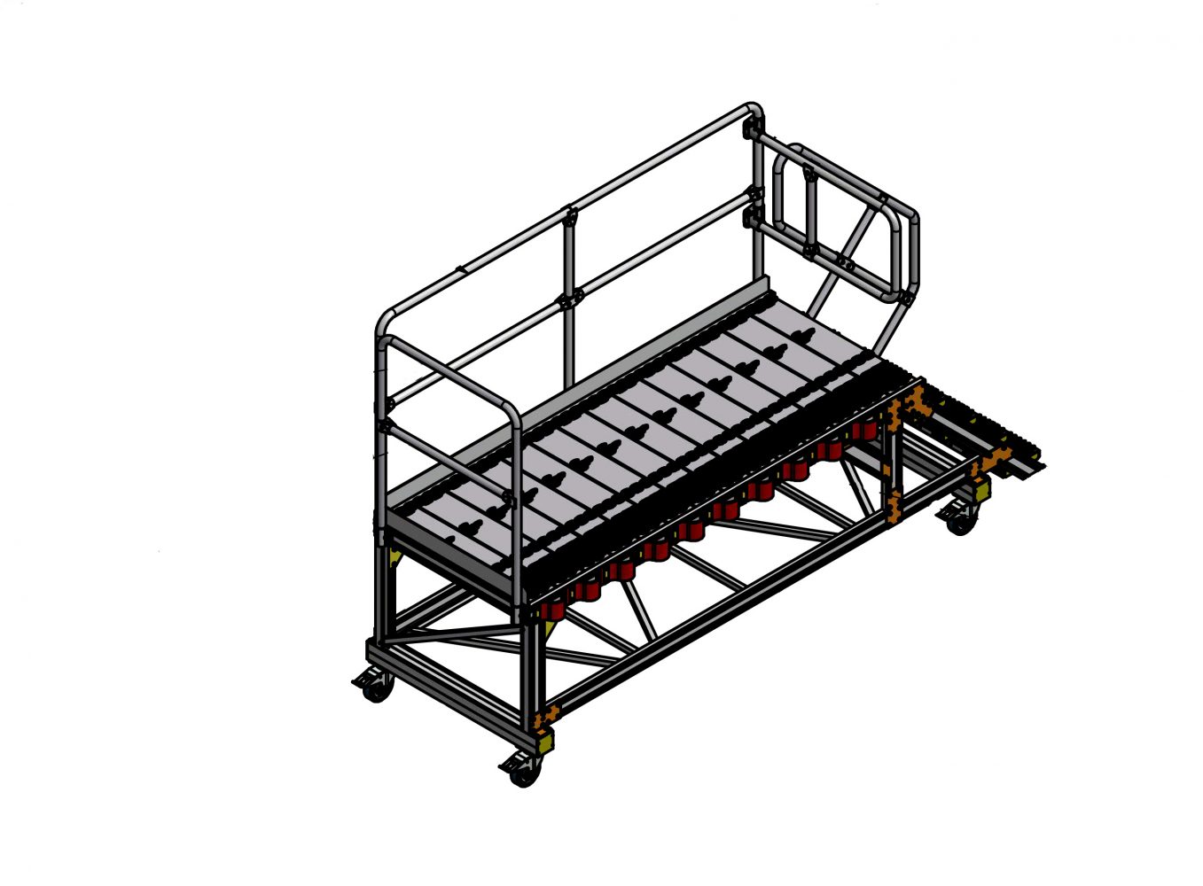 Side Door Rail Access Platform H1.0m - Semmco