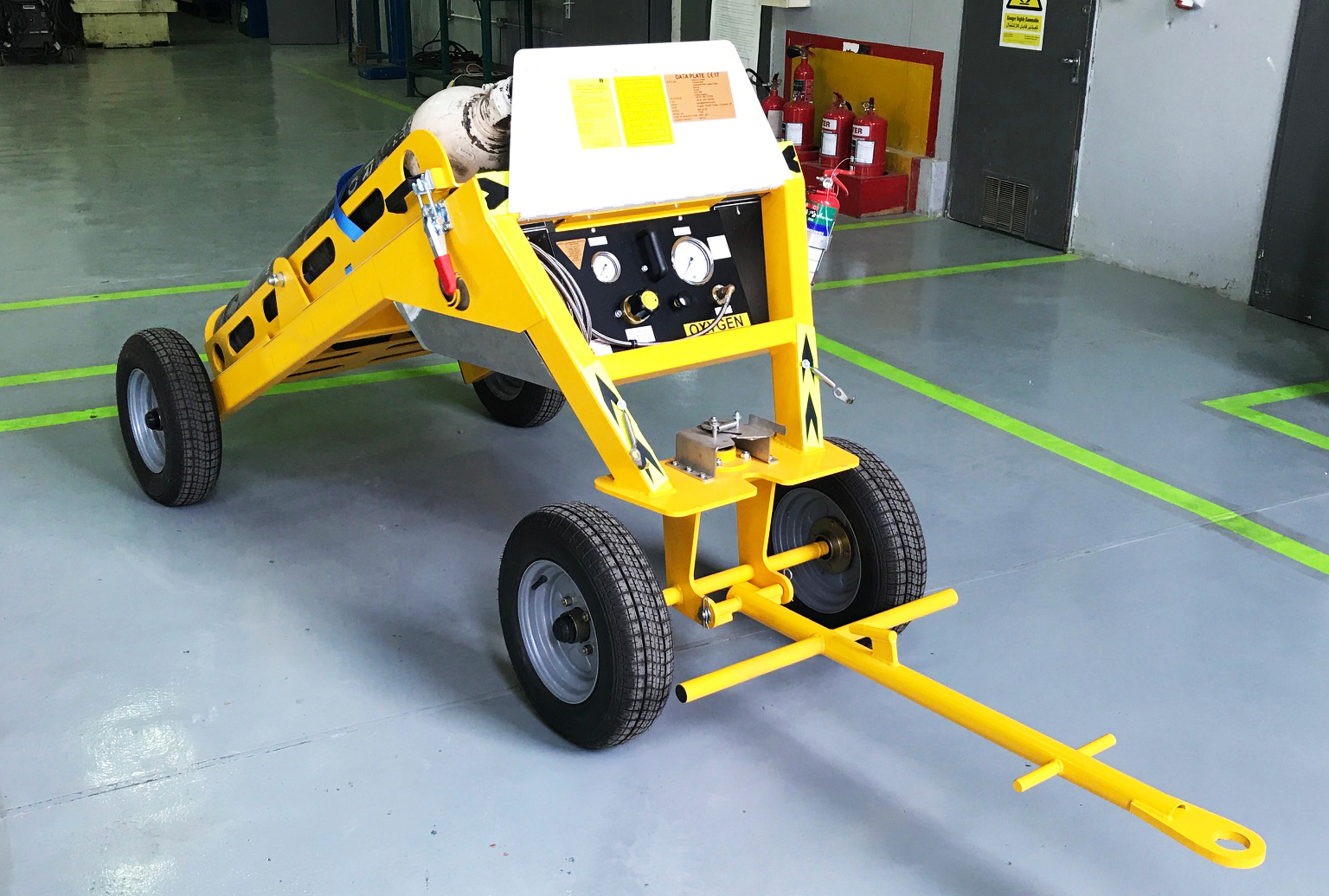 Oxygen SMART Trolley - 3 Cylinder Demountable - Semmco